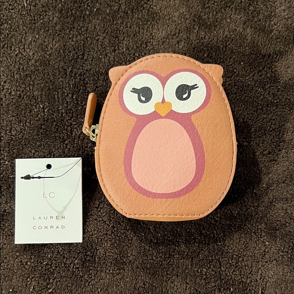 LC Lauren Conrad | Bags | Lc Lauren Conrad Pink Owl Coin Pursenwt ...